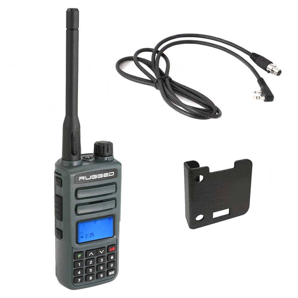 Rugged GMR2 PLUS - GMRS and FRS Two Way Handheld Radio with – SxS Addicts